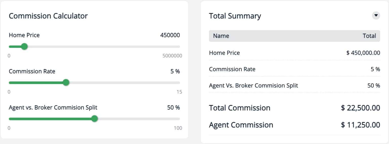 Free Real Estate Commission Calculator with Broker Split